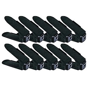 Acasimo Shoe Slots Space Saver for Closet Organization,Adjustable Shoe Stacker Space Saver for Double Deck Shoe Rack Holder High Low Heels, Sneakers and Sandals 10 Piece Set