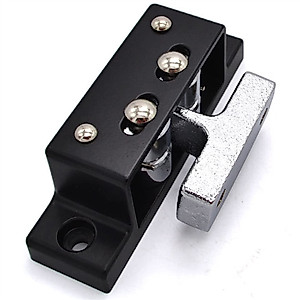 NHOSS Black Touch-Type Lock Double Roller Catch Cupboard Cabinet Door Latch Home Kitchen Tools 1Pcs