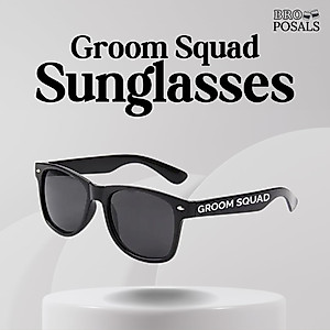 There Forever Studio Set of 10 Groom Squad Sunglasses for the Groomsmen. Groom, Best Man, Groomsman Wedding or Bachelor Party Gifts