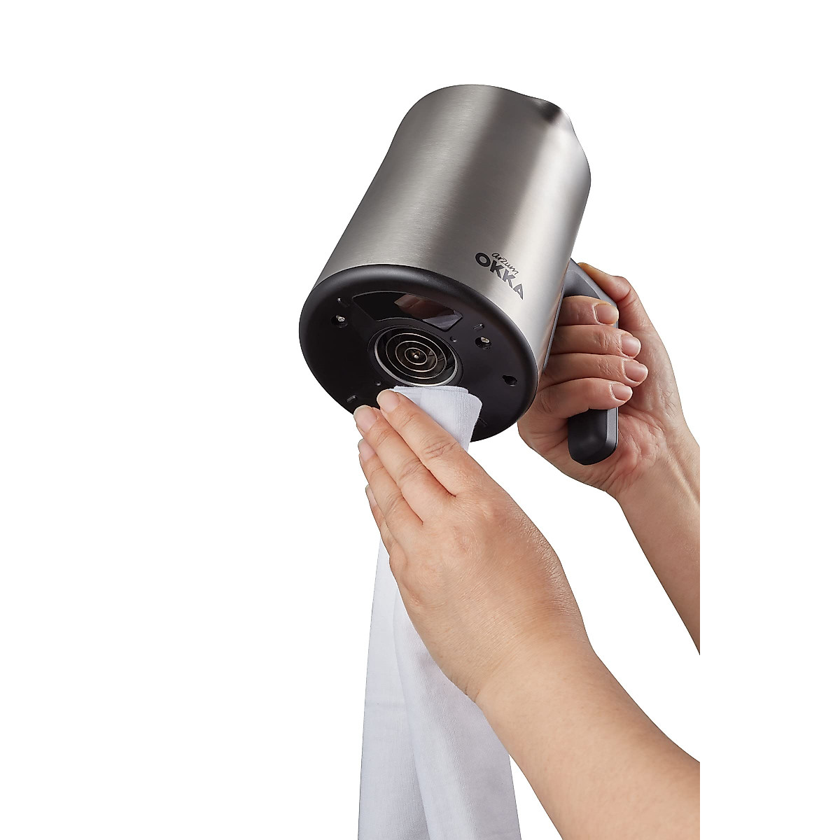 Arzum Okka Automatic Turkish Coffee and Hot Beverage Maker, Velvetiser, 120V, Black/Chrome (OK0012-RKUL)