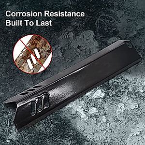 Criditpid Porcelain Grill Heat Shields Replacment for Dyna-Glo DGF510SBP, DGF493BNP, Barbeque Grill Heat Plates for Backyard Grill Replacement Parts BY15-101-001-02, BY13-101-001-13, GBC1460W