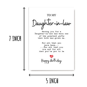To My Daughter-In-Law - Daughter-In-Law Birthday Card - Daughter-In-Law Is The Greatest Gifts In My Life - Birthday Card For Daughter-In-Law
