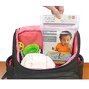 Neat Solutions Table Topper Disposable Stick-on Placemats in Reusable Package, Gender Neutral, 12" x 18", 60 Count (Pack of 1) (Styles May Vary)