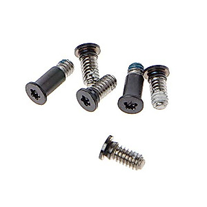 6pcs/Set Bottom case Screws + 1pcs 5 Point Pentalobe Screwdriver for MacBook Retina 15-inch A1707 (Touch Bar) (EMC 3072) (EMC 3162) 2016-2018 Year,A1990 (EMC 3215) MR932LL/A MR942LL/A 2018