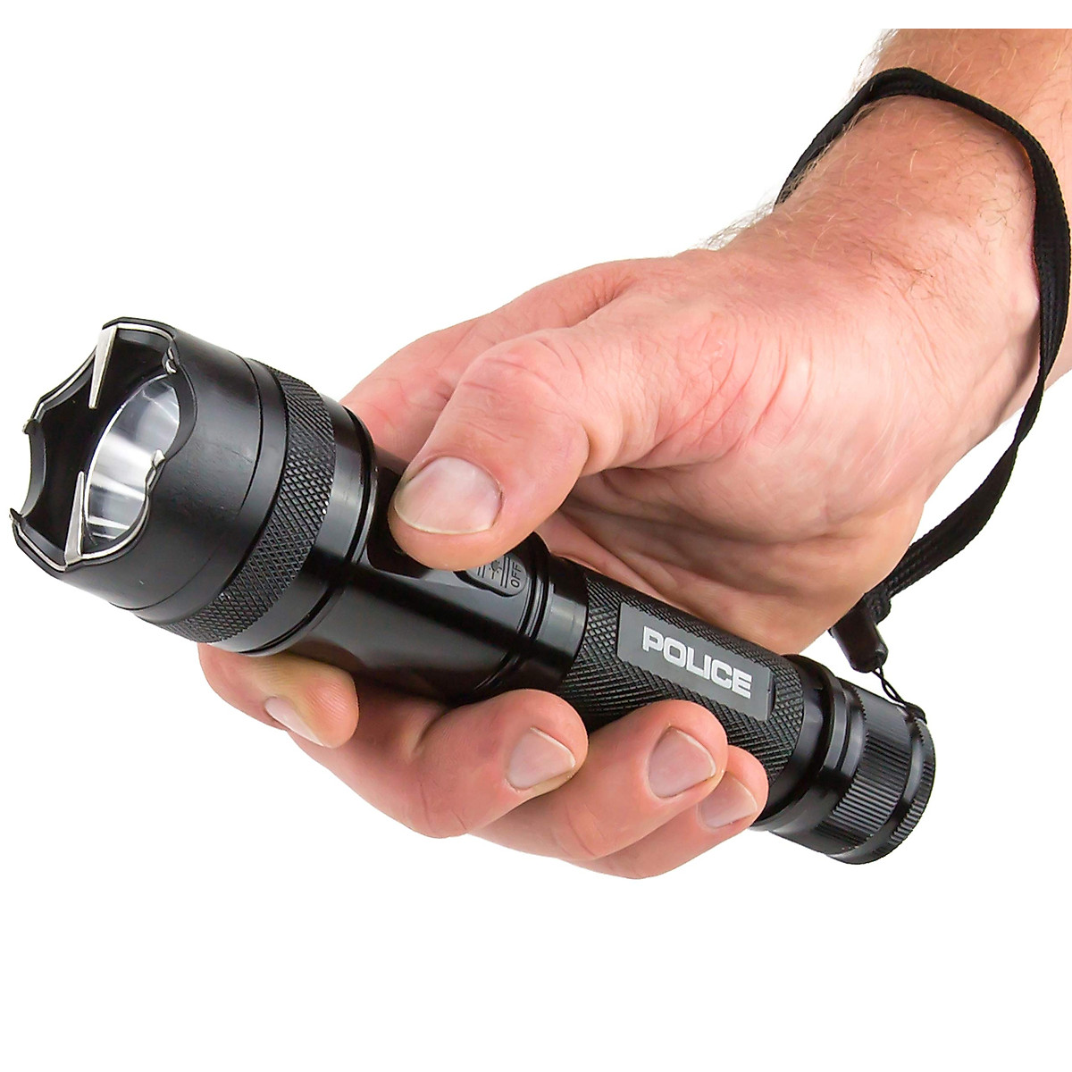 POLICE Stun Gun 1109 - Max Volt Rechargeable with LED Tactical Flashlight