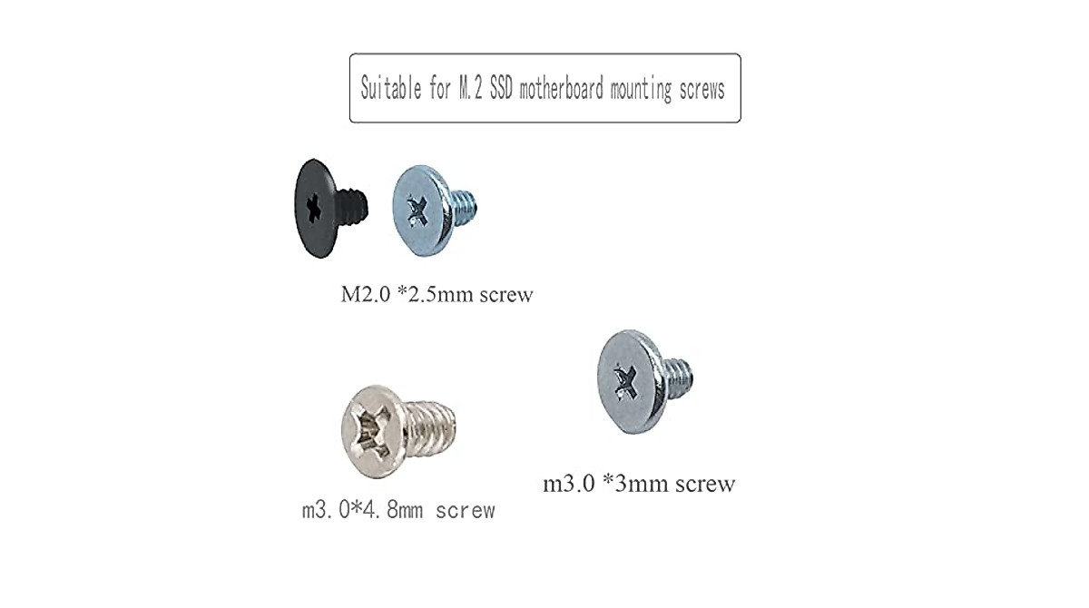 M.2 SSD Screw Kit for Asus, Gigabyte, MSI Motherboards