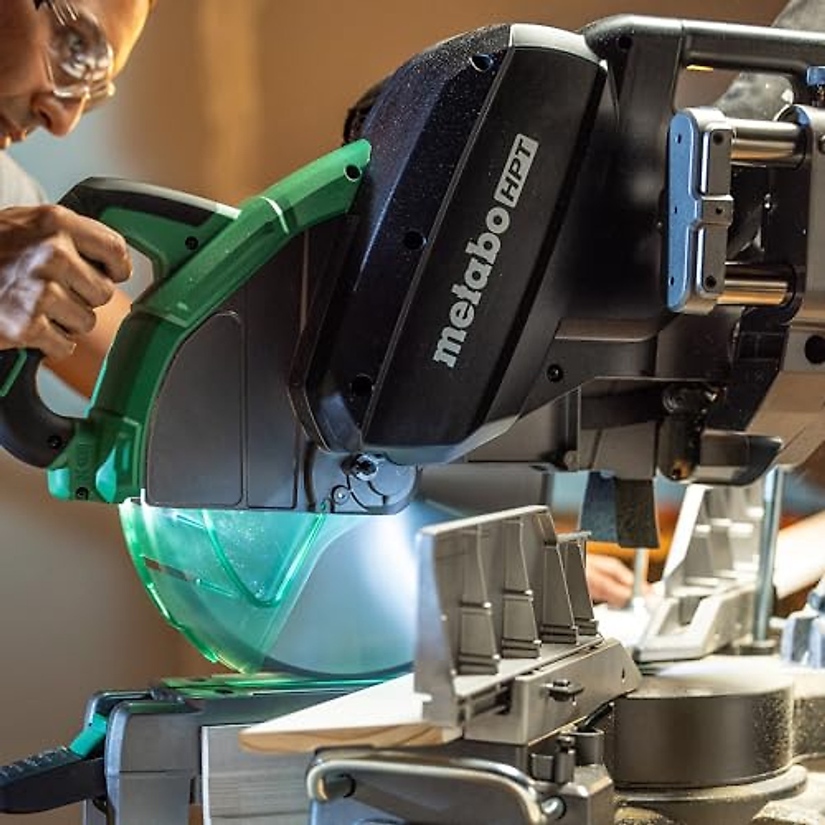 Metabo HPT 12-Inch Sliding Miter Saw, Dual Bevel, Xact Cut Shadow Line, 5-Year Warranty, C12RSH3