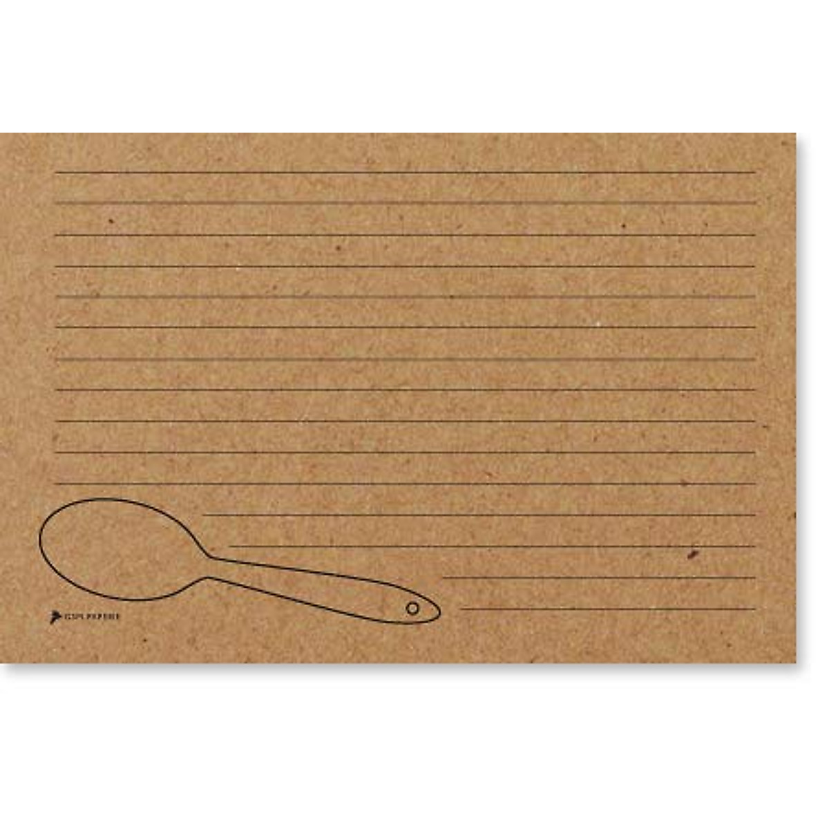 Double Sided Kraft Recipe Cards 4x6 50 Count - Card Stock