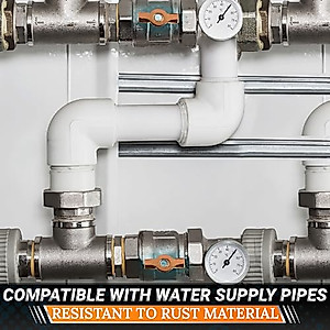 1/4 Air Valve Air Compressor Drain Valve - High Flow Air Fittings Portable Air Tank Valve Air Compressor Parts Water Line Adapter Petcock Valve - Home Improvement Air Compressor Fittings Water Valve