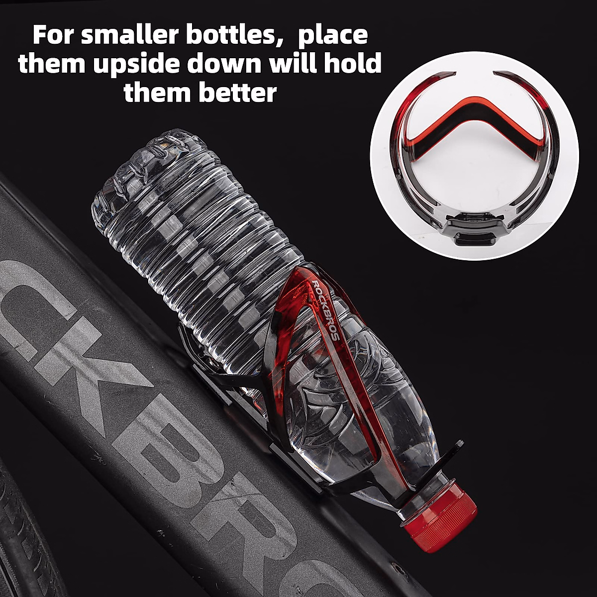 ROCKBROS Bike Water Bottle Holder Ultra-Light Bicycle Bottle Cages with Screws Tool, Universal Bike Cup Holder Rack for Road MTB Bikes
