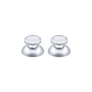 Gam3Gear Aluminum Alloy Metal Analog Thumbstick for Xbox ONE Silver (Set of 2)