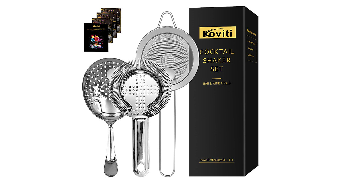 Premium Stainless Steel Cocktail Strainer Set