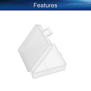 Heyiarbeit Battery Storage Case Holder Box for 2 9V Batteries, Clear Color (1 Pack)