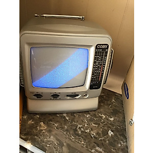 Coby CX-TV1 5" Black-and-White TV with AM/FM Tuner