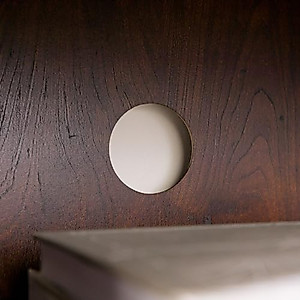 Walker Edison Wren Classic Brown TV Media Console Entertainment Center for 80 Inch Television with Storage Cubby, 70 Inch