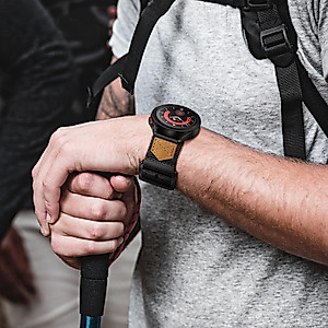 Fintie Band Compatible with Samsung Galaxy Watch 6 Classic 43mm 47mm/5 Pro 45mm/6 & 5 & 4 40mm 44mm/4 Classic 42mm 46mm, 20mm Nylon Sports Replacement Strap, Black