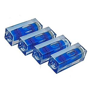 XMLEI high precision mini leveling bubble mini leveling bubble three line flat bead leveler level ruler household level instrument (blue)