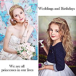 Birthday Girl Tiara, Princess Crown with Birthday Sash, Birthday Girl Headband, Birthday Crowns for Women, Happy Birthday Decorations, Birthday Party Supplies