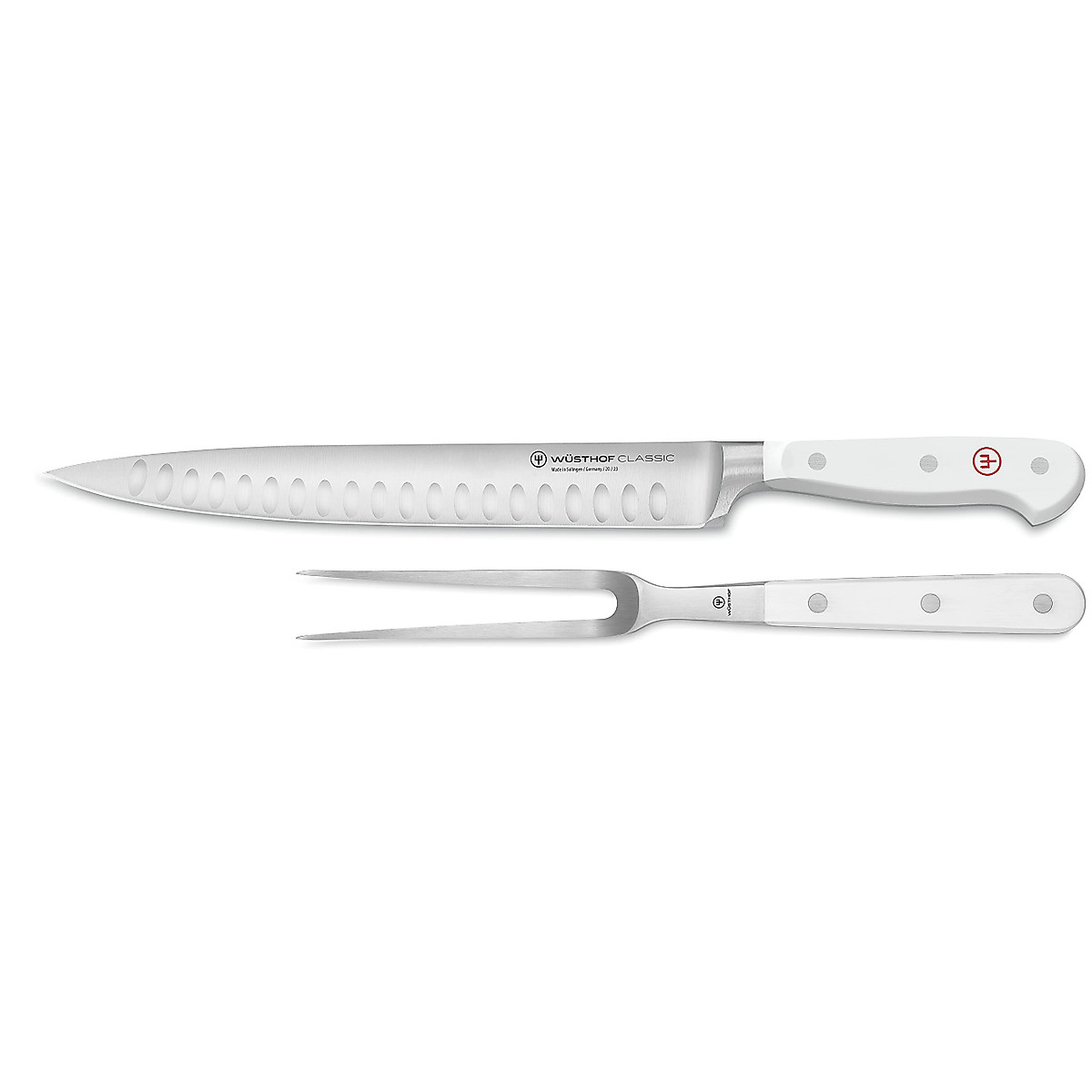 Wüsthof Classic White 2-Piece Carving Set