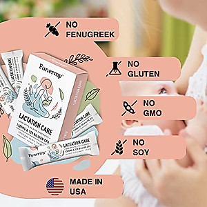 Funermy Postpartum Probiotics Lactation Supplements - Postnatal Probiotics Lactation Support for Gut and Digestive Health, Postnatal Vitamins for Breastfeeding Moms, 40 Packets (Pack of 2)