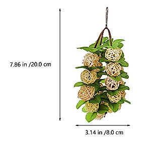 generic 1 String Chewing Chew Bird Pet Small Foraging Parrot Budgies Conures of Entertaining Lovebirds Macaws Lovebird Toys Cage for Conure Cockatiel Shredder Parakeet Toy Balls Plaything