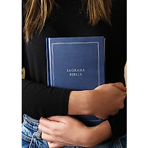 Biblia Católica, Tapa dura, Azul, Tamaño personal con uñero (Spanish Edition)