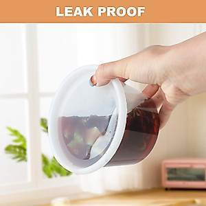HTMZ Deli Containers with Lids 48 Sets 【8,16,32oz 16 Each】 BPA Free,Microwave Dishwasher Leakproof Freezer Safe,Takeout Soup Containers with Lids,Plastic Food Storage Containers with Lids