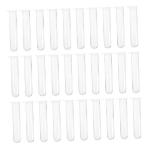 ULDIGI 60pcs Bead Bottle Embroidery Case Storage Case Organizer Felting Storage Pin Storage Sewing Tubes Holder Transparent Plastic