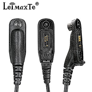 LEIMAXTE XPR 7550 Earpiece for Motorola XPR 6350 6550 XPR 7350 7550e Two Way Radio Walkie Talkie Headset with Acoustic Tube and PTT Mic