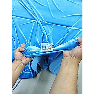 Big Z Fabric Stretch Velvet Velour Spandex 360 Grams Costume Fabric by The Yard DIY Dress Fashion Accessories Decor Apparel (Fuchsia)