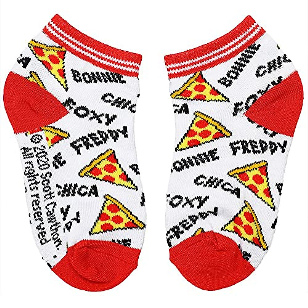 Five Nights at Freddys Horror Video Game Youth 5-Pack Ankle Socks
