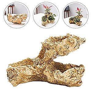 DOITOOL Tabletop Ornament Flowerpot Resin Clay Pot Cactus Desktop Flowerpot