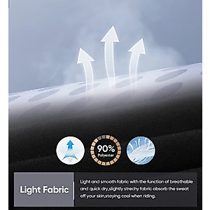 Cycorld Women's-Mountain-Bike-Shorts, Cycling Padded Biking Shorts with Pocket (Black, X-Large)