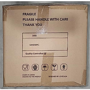 LOVECASA Square Dinnerware Sets for 4, 16 PCS Gradient Dishes Set,Stoneware Dinner Plates/Dessert Plates/Soup Plates/Cereal Bowls,Gradient Sky Blue