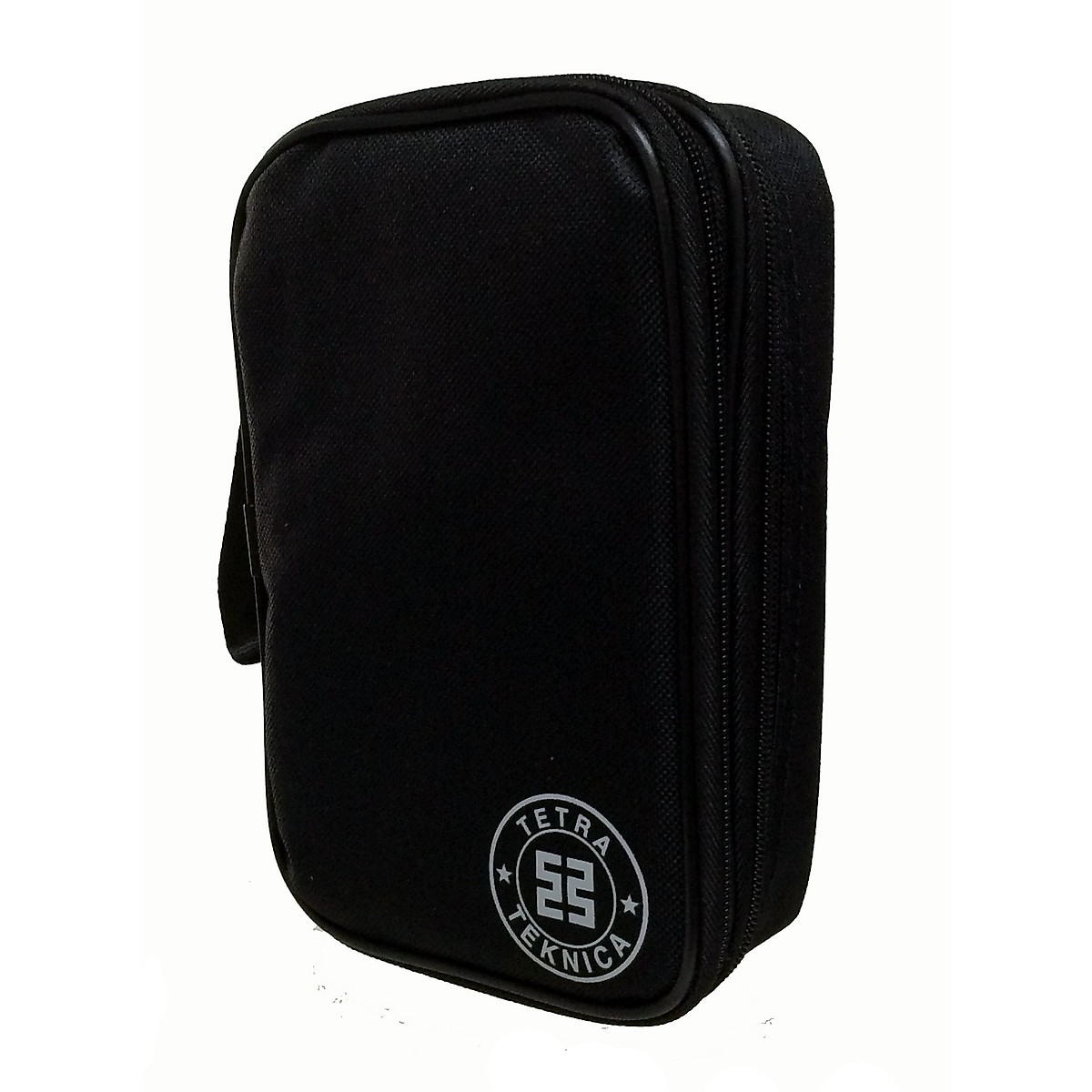 Tetra-Teknica Essentials Series MCH-01 Double-Layered and Padded Carrying Zipper Case with Wrist Strap for Handheld Multimeter, Color Black
