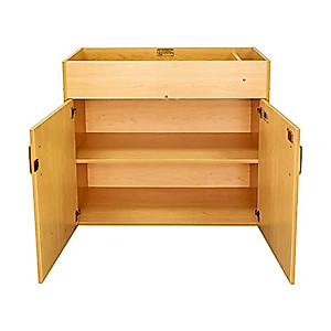 Tot Mate 41-1/2" Wide Daycare Infant Changing Table - Maple