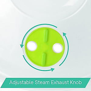 Flexzion Microwave Covers For Food Splatter Guard Protector (Set of 5, Green) - Food Cover Lid With Steam Ventilation Window Dish Washer Safe - Mixed Sizes For Large & Small Food Plates Bowls