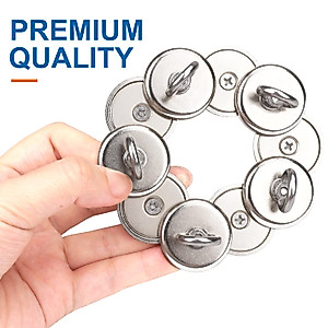 E BAVITE Magnetic Hooks, 100 LB（45KG） Heavy Duty Magnetic Hooks with Countersunk Hole Eyebolt, Perfect for Home, Kitchen, Workplace, Office and Garage, Pack of 10