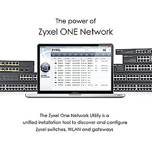 ZyXEL GS1900-24HP, 24-port GbE L2 PoE Smart Switch, rackmount, 170 Watt