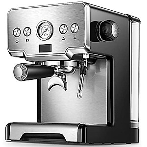 WJHSPkfj Espresso Machine Coffee Machine Espresso Machine Semi-Automatic Pump Cappuccino Milk Froth Machine Coffee Machin (Color : Dark Grey, Size : UK)