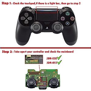 Replacement Full Housing Case Shell with Buttons Kit for Game Controller Replacement Set for PS4 Pro JDS 055 JDM-050 JDM-055 Repair Cover (Berry Blue)