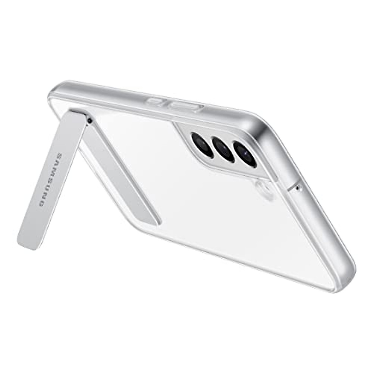 Samsung Electronics Galaxy S22+ Clear Standing Cover, Protective Phone Case, Corner TPU Bumpers, PC Back Protection, Adjustable Viewing Angle, US Version, Transparent, (EF-JS906CTEGUS)