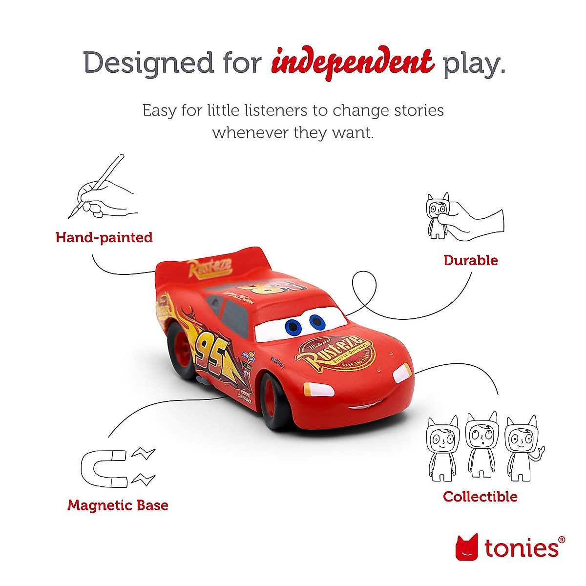 Tonies Lightning McQueen Audio Play Character from Disney and Pixar's Cars