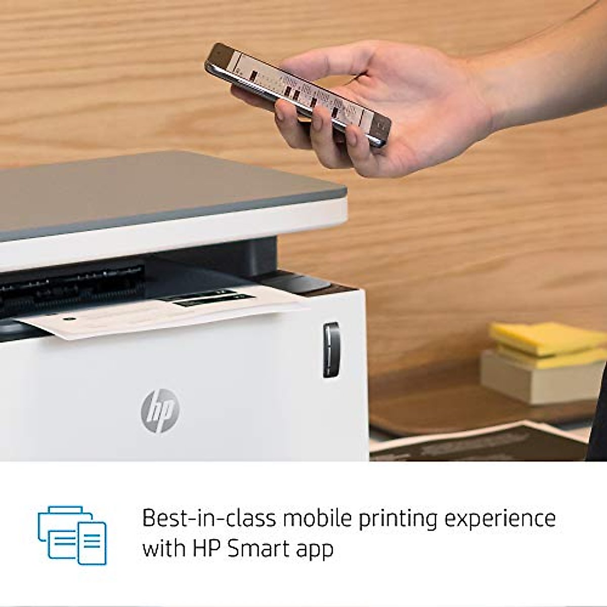 HP Neverstop Laser MFP 1202w Wireless Monochrome All-in-One Printer with cartridge-free toner tank, comes with up to 5,000 pages of toner in the box (5HG92A)
