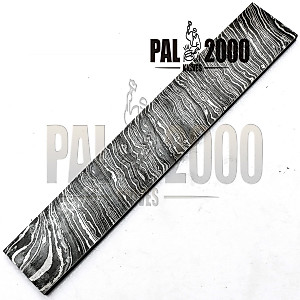 PAL 2000 KNIVES HUN-9937 Handmade Damascus Steel 10x5 Inches Billet Blank - Knife Making Bar