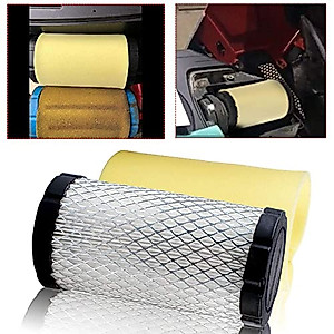 HIFROM 793569 793685 Air Filter/Pre Filter 696854 Oil Filter with 493629 Fuel Filter Kit Replacement for Intek Series 20-21 Gross HP Lawn Mower Tractor