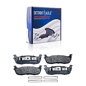 Detroit Axle - Brake Kit for 4WD 5-Lug 2000-2003 Ford F-150 Brake Disc Rotors and Ceramic Brakes Pads 2001 2002 Front and Rear Replacement