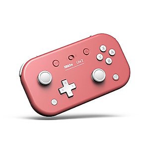 8Bitdo Lite 2 Bluetooth Gamepad for Switch, Switch Lite, Android and Raspberry Pi (Pink)