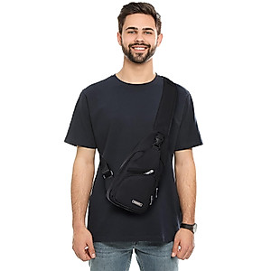 HERTL Waterproof Sling Bag With Card Bag Crossbody Bags for Women Trendy Crossbody Backpack for Men Women Sling Backpack Crossbody Sports Bag