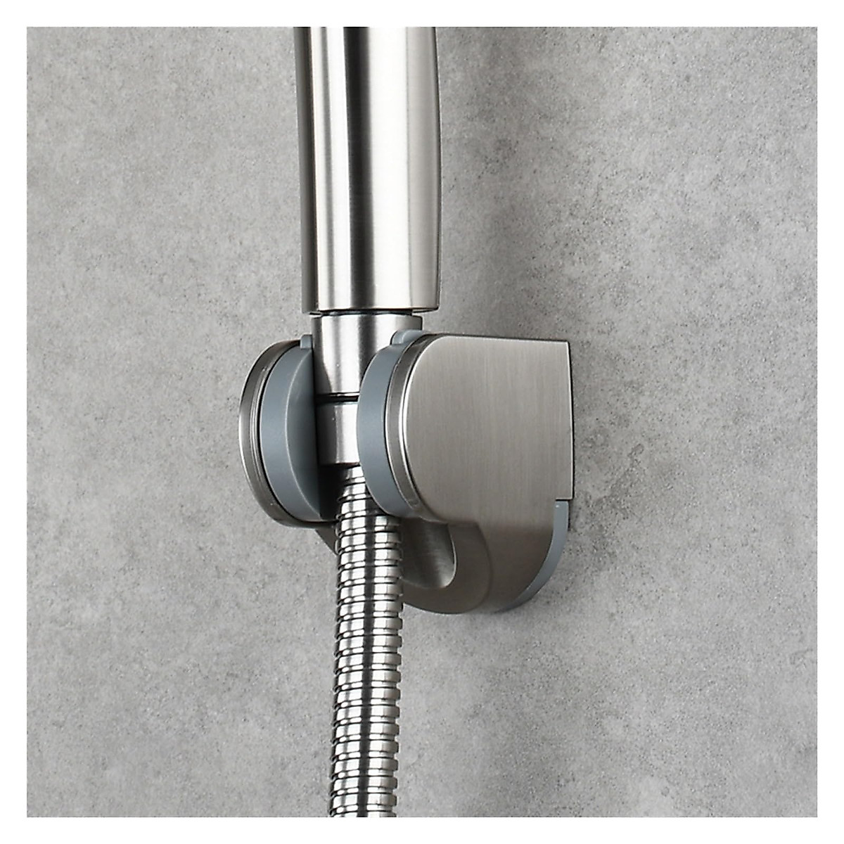 Bathroom Shower Stand Head Holder Soporte Ducha Wall Mounted Adjustable Hand Held Shower Sprayer Bracket Bathroom Accessories ( Color : Brushed )